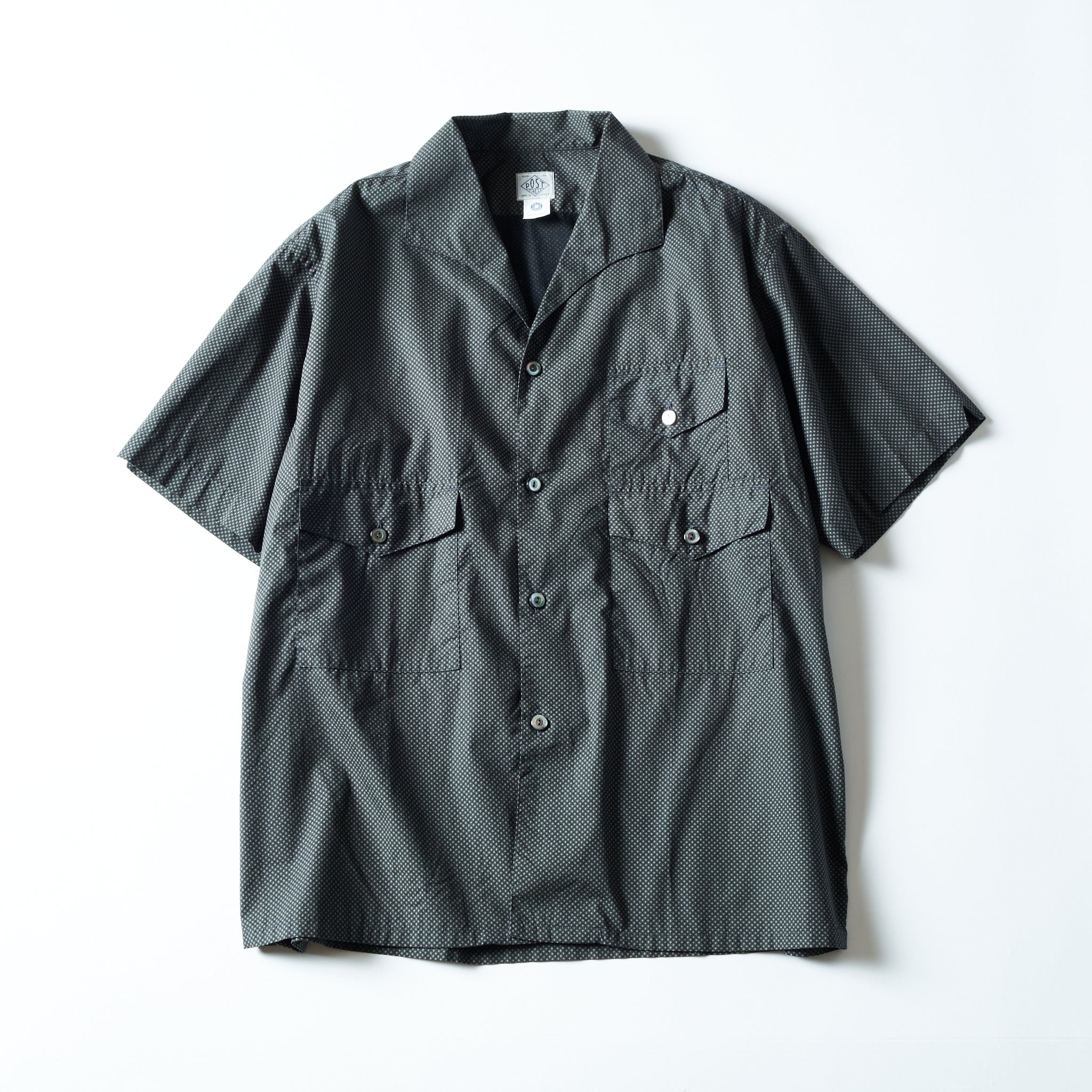 #3222-MP1 Town & Country 2 : micro print grey – POST OʼALLS