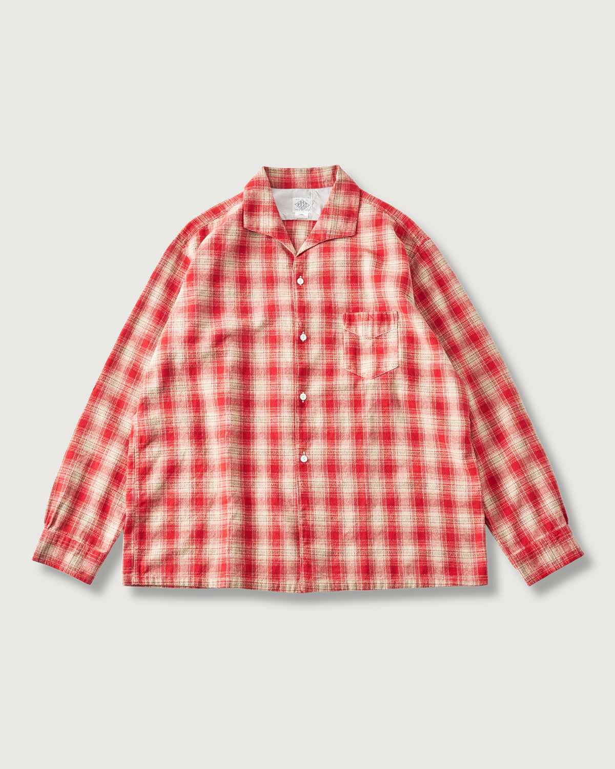 #3224-FP5 Fever : cotton flannel plaid red hombre