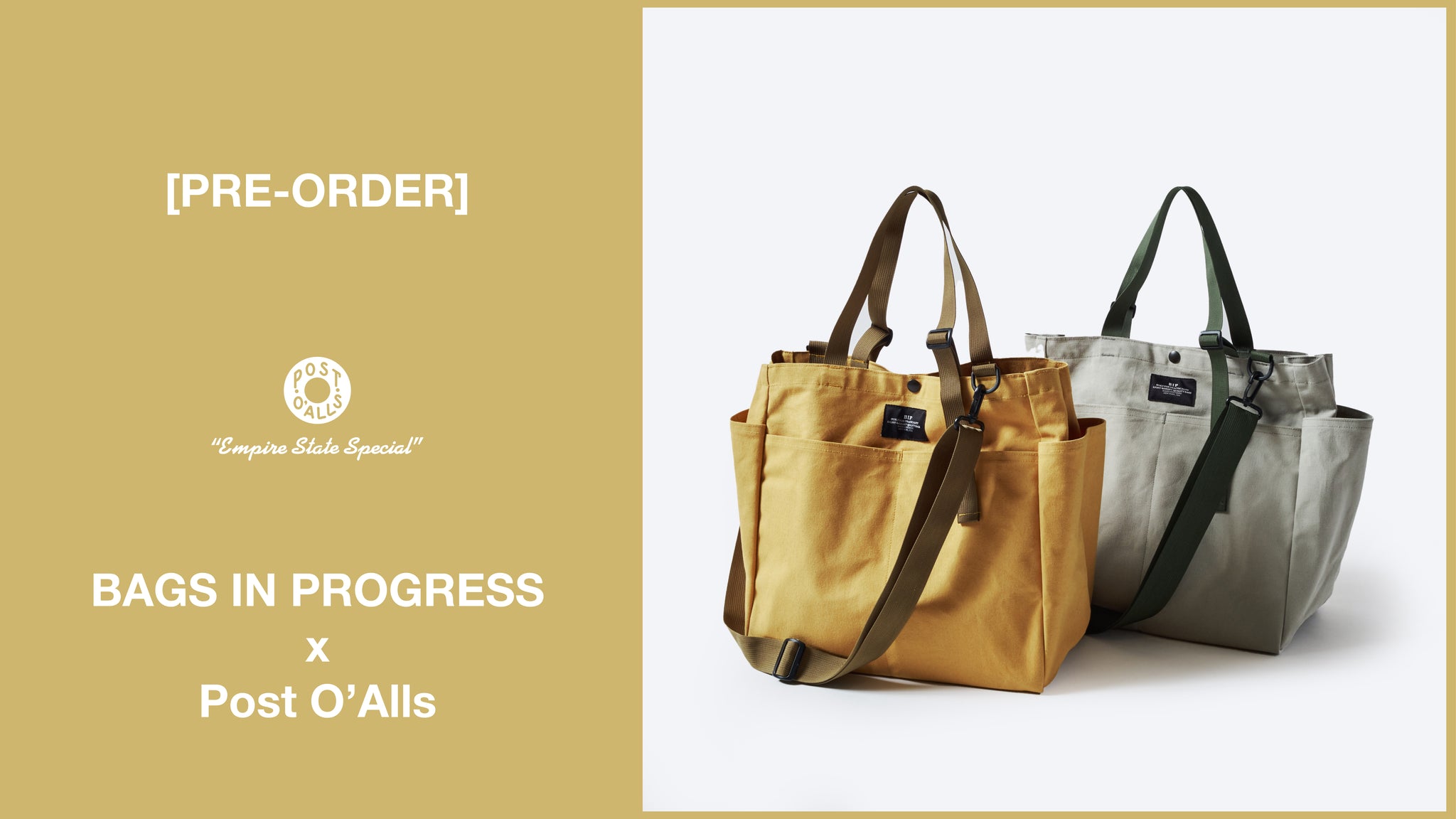 [PRE-ORDER] BAGSINPROGRESS x Post O'Alls Carry-all Beach Bag