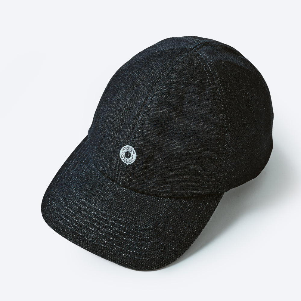 #3903-WTN POST Ball Cap: waxy taffeta navy