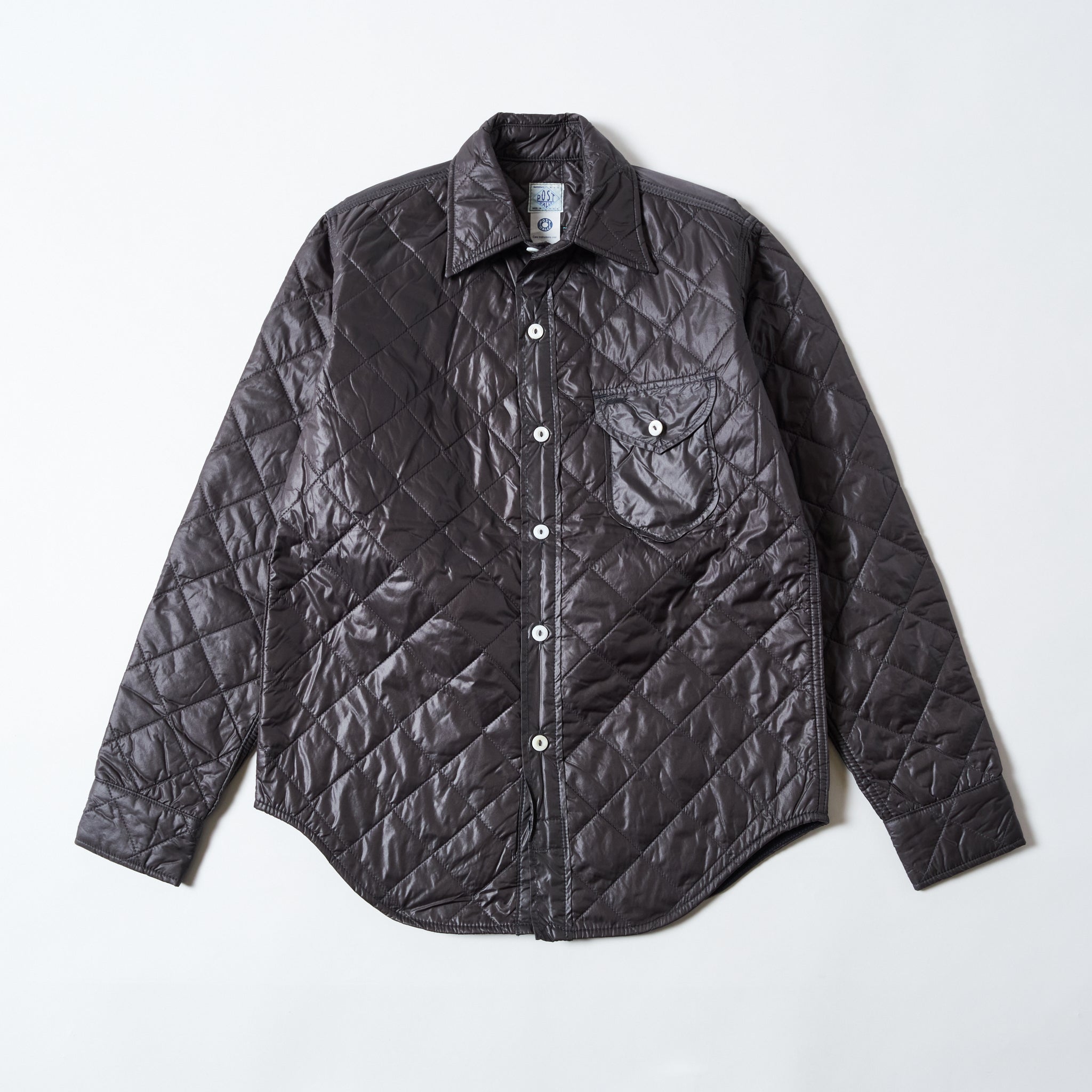 C-POST w/Thinsulate: quilted nylon taffeta gray with polyfill "Dead St ...