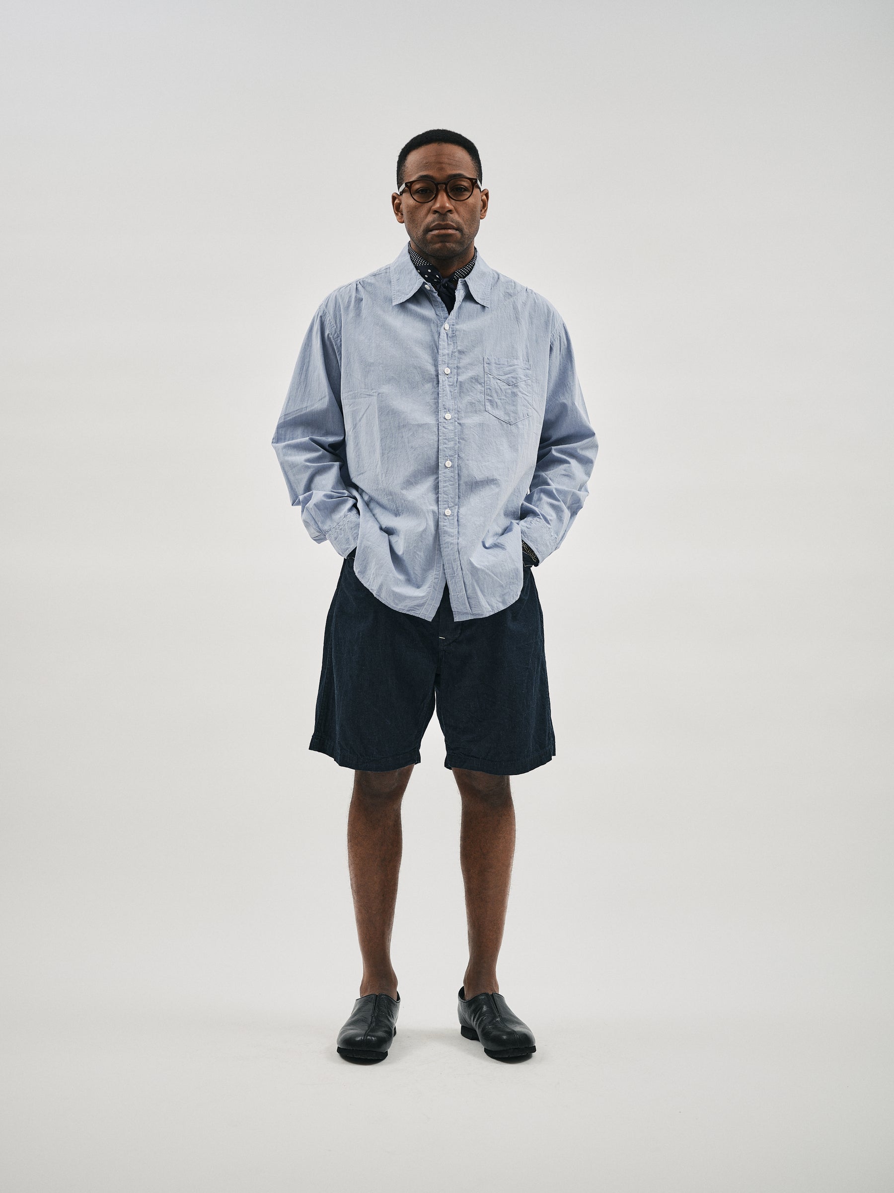 #3232-HBL Original BL Shirt : high count broadcloth lt.blue