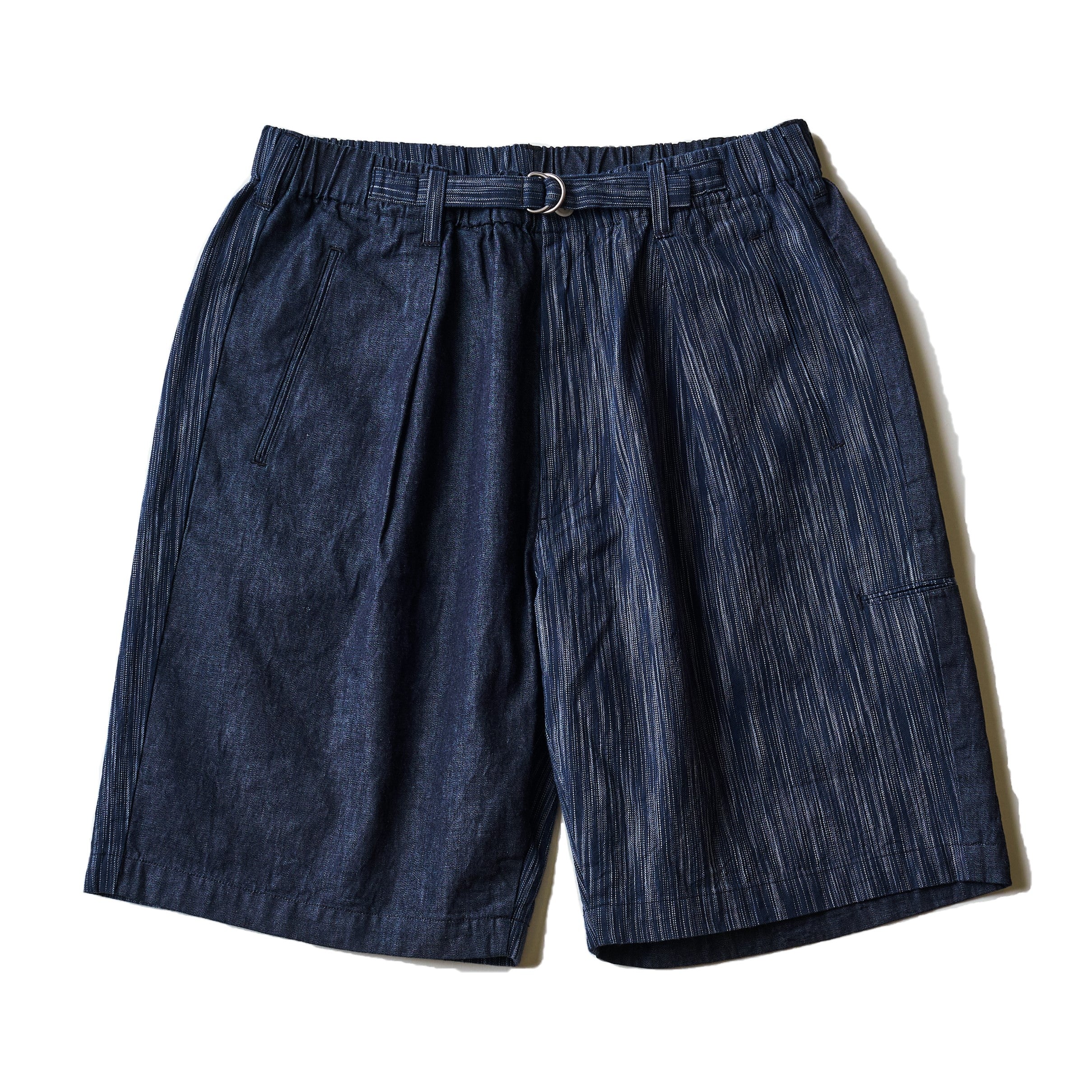 #3309S-XX EZ Lax 2 Shorts : denim x ikat combo indigo – POST OʼALLS